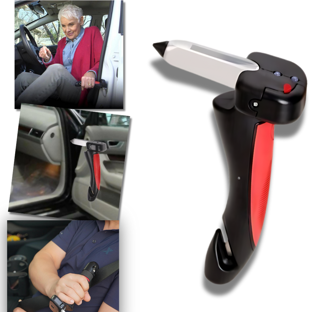 Martillo de seguridad para coche | Rompe cristales para coche